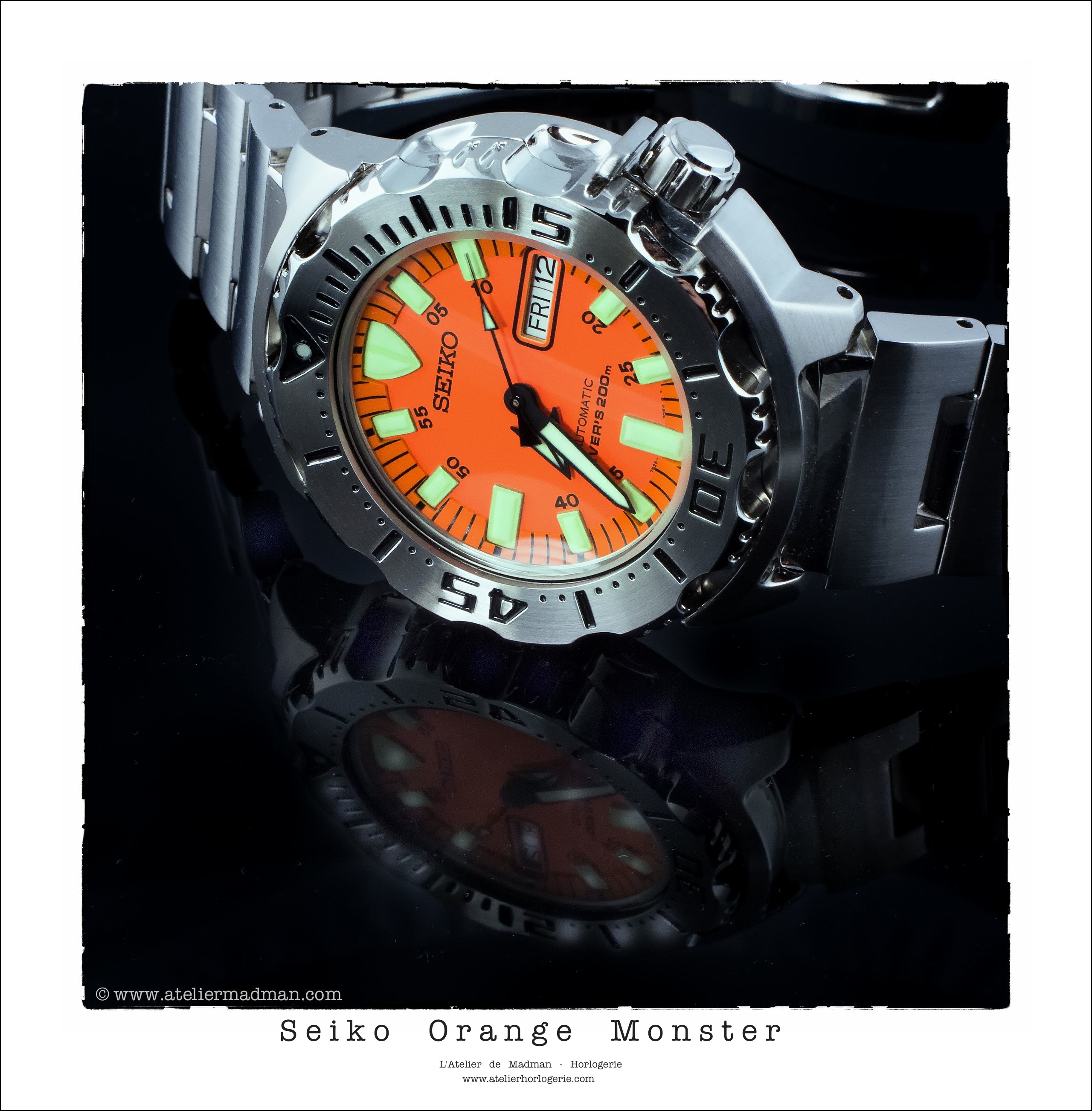Horlogerie - Orange Monster - L'Atelier de Madman
