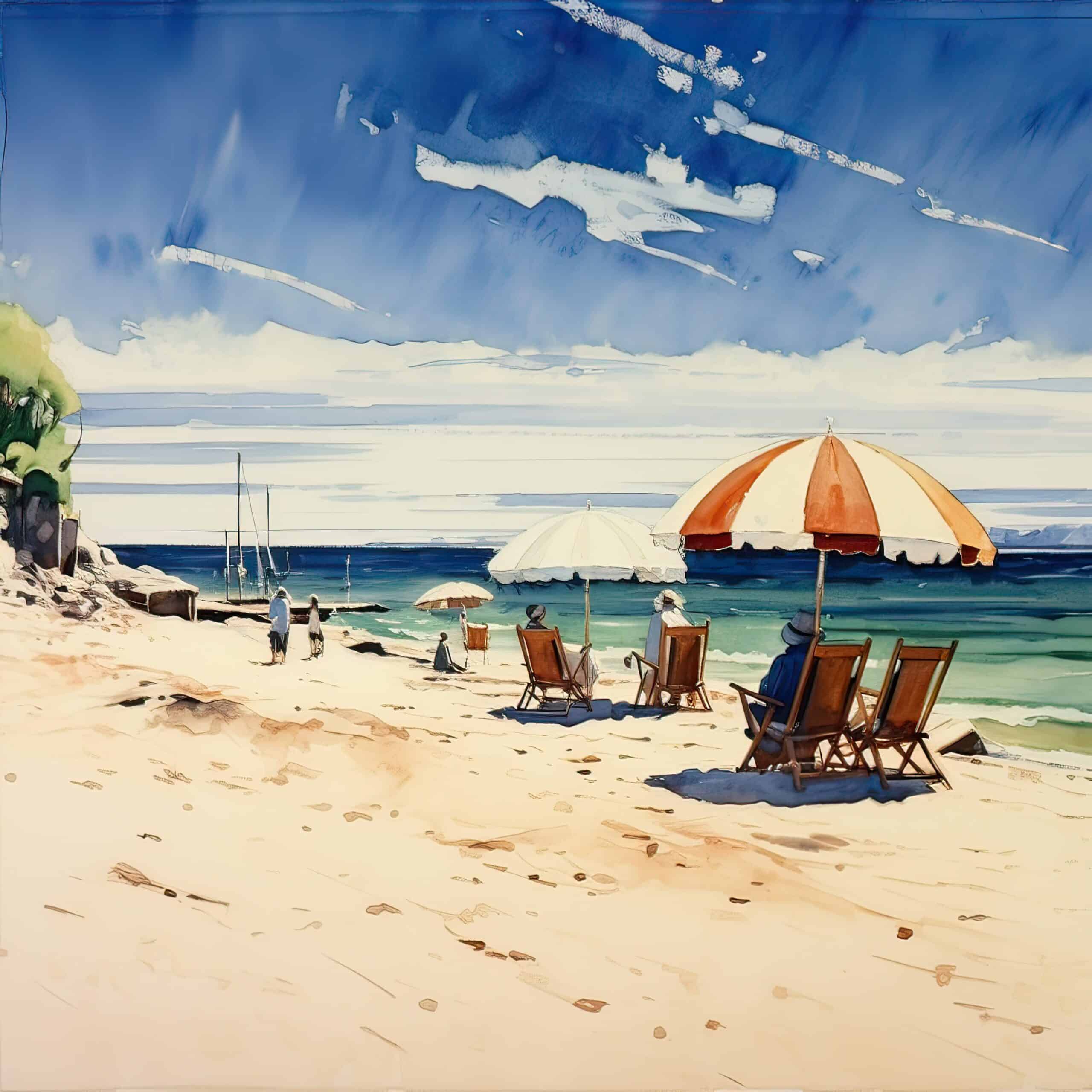 Digital Art - At the Beach - L'Atelier de Madman